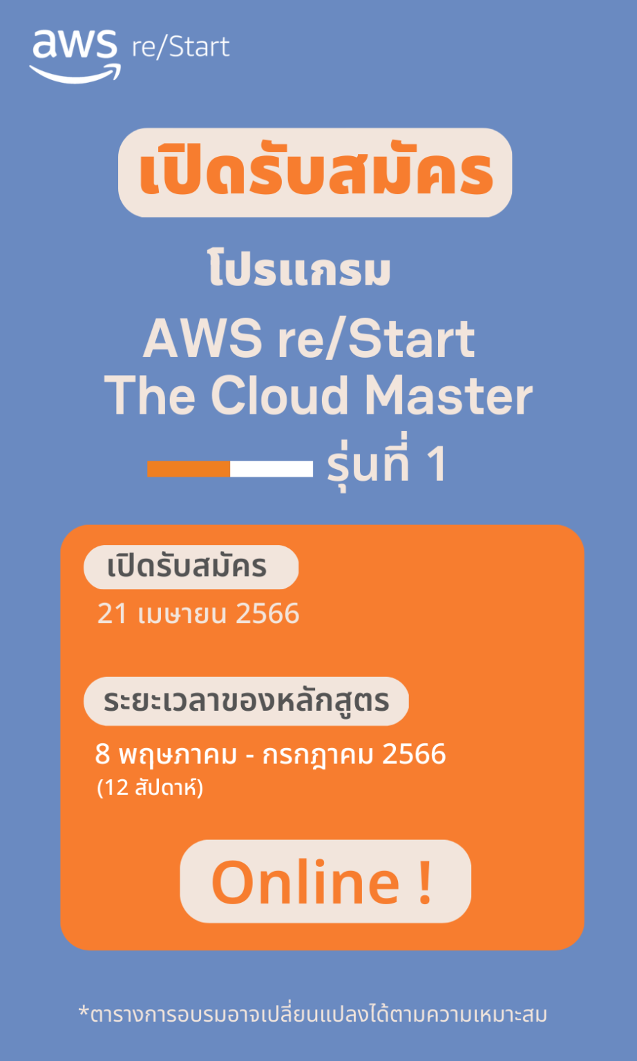 AWS re/Start 1st Batch - The Master Academy