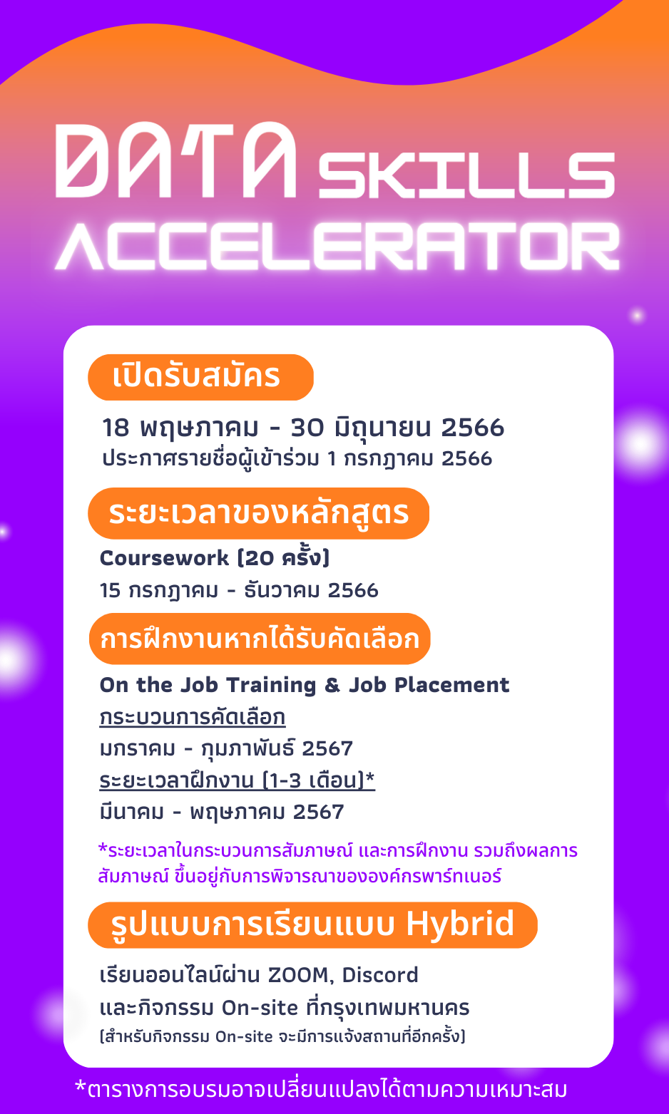 Data Skills Accelerator - The Master Academy